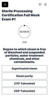 Sterile Processing Practice Exam